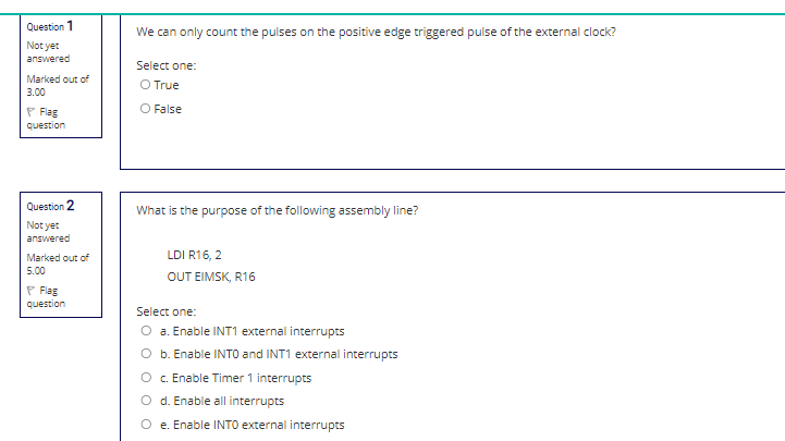 Solved Which resource provides the clock pulse to AVR timers | Chegg.com