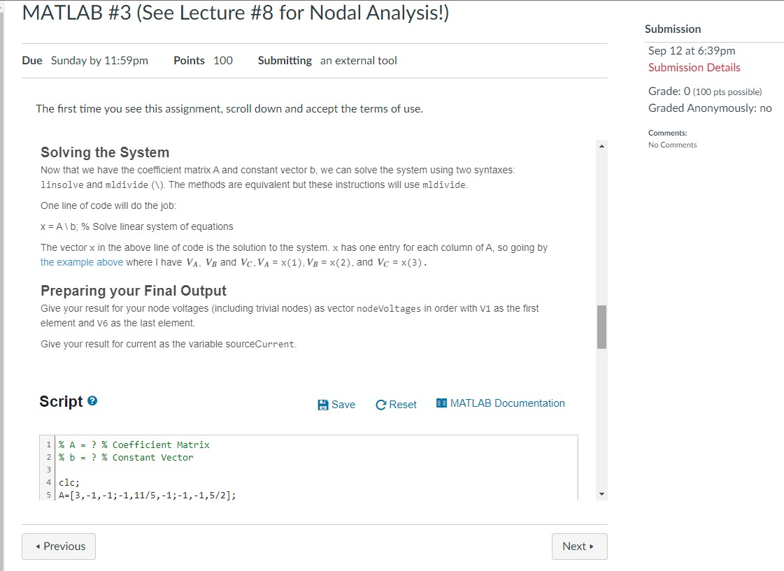Solved This assignment is implemented using the MATLAB | Chegg.com
