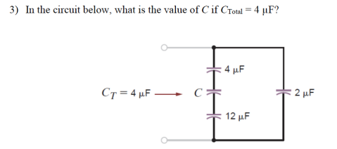 Solved 3) In the circuit below, what is the value of Cif | Chegg.com
