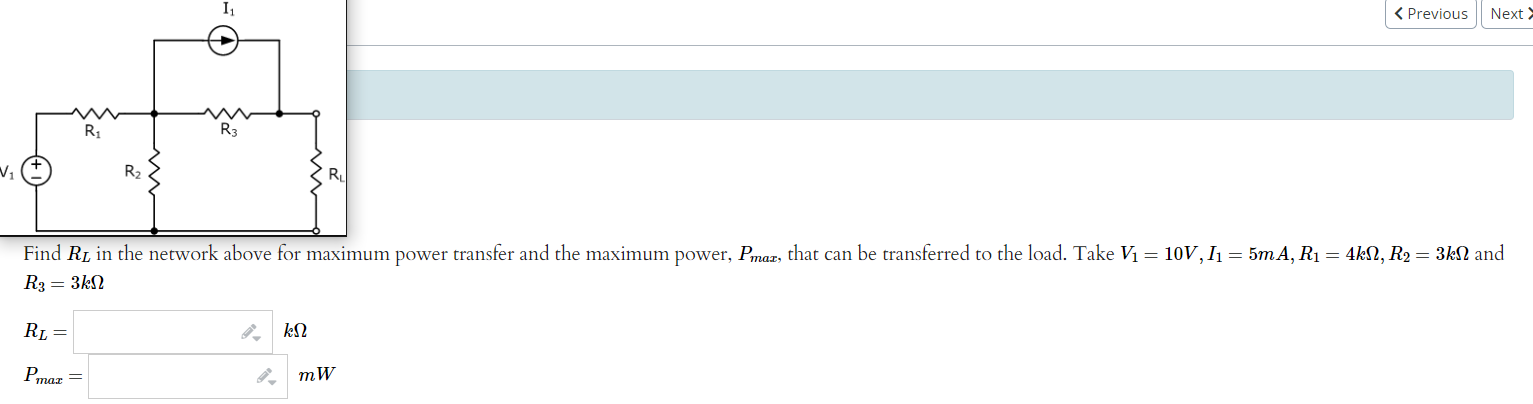 Solved Find RL in the network above for maximum power | Chegg.com