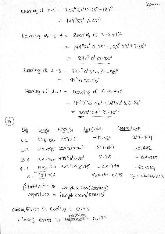 Solved Traverse Computation Actual Sam of Honzoutal Angle | Chegg.com