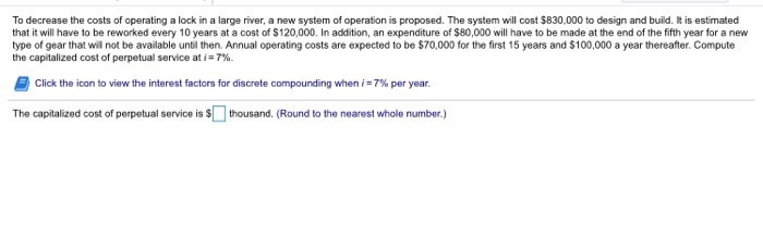 Solved To decrease the costs of operating a lock in a large | Chegg.com