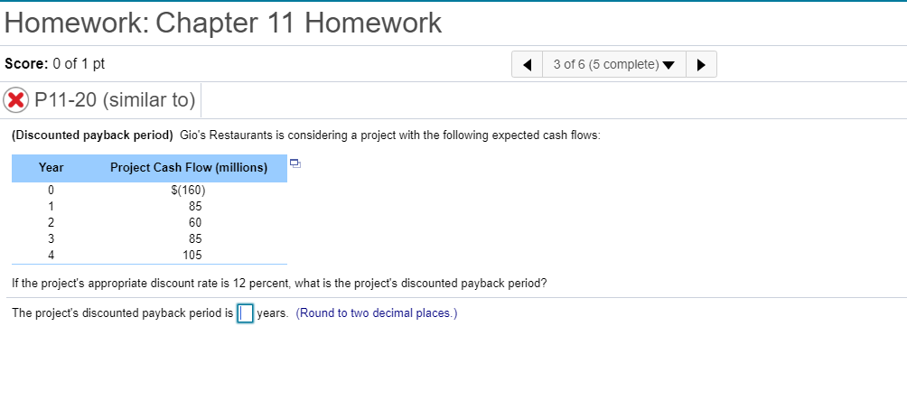 Solved Homework Chapter 11 Homework Score 0 Of 1 Pt X
