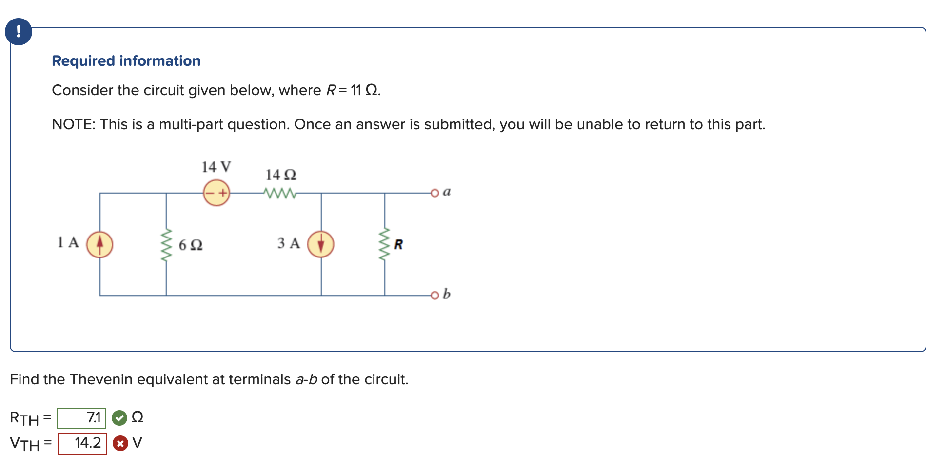 Solved Required information Consider the circuit given | Chegg.com