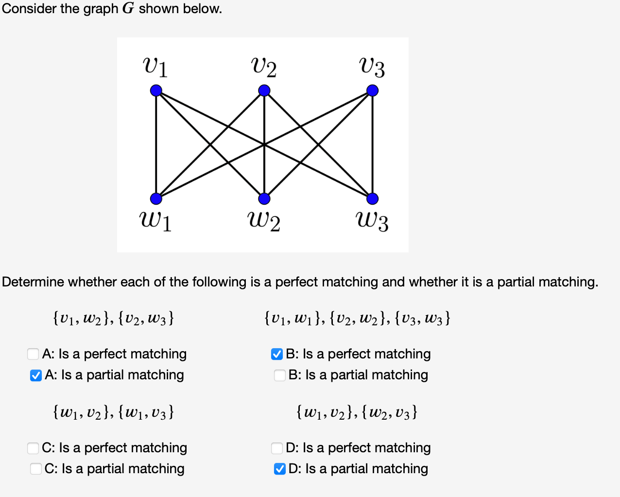 Solved Consider the graph G shown below. Determine whether | Chegg.com
