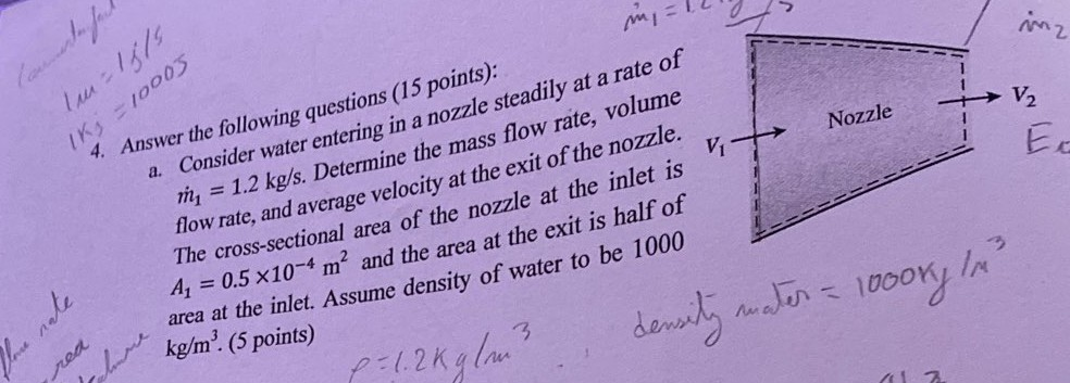 Solved inz points) teadily volume → V₂ stu. fed m=1515 IKs | Chegg.com