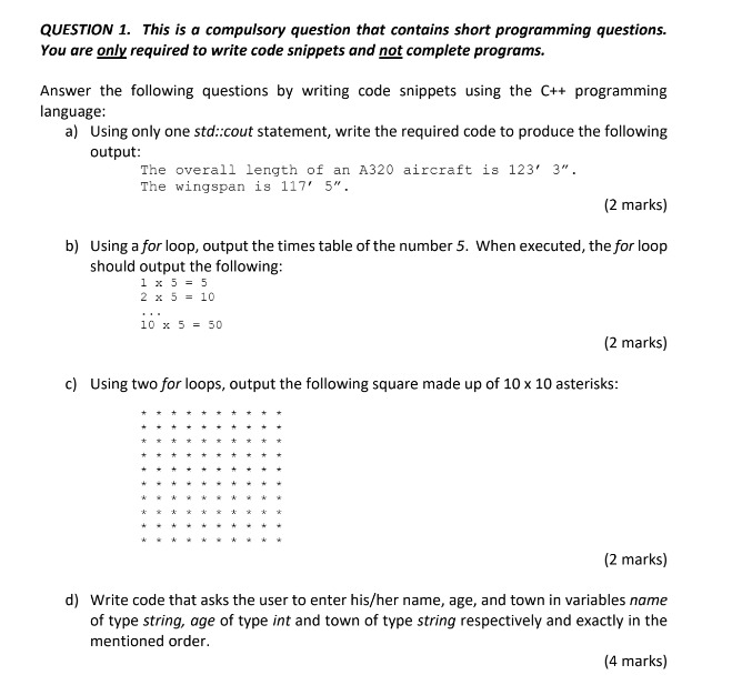 Solved QUESTION 1. ﻿This is a compulsory question that | Chegg.com