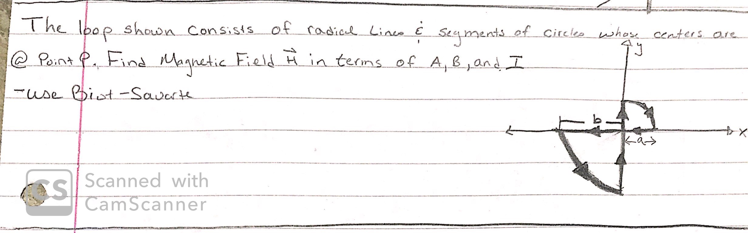 Solved The loop shown below consists of Radial lines and | Chegg.com