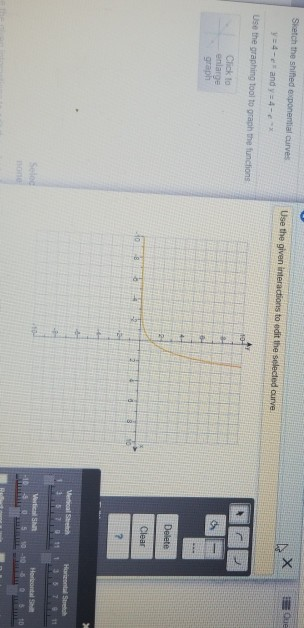 Solved Sketch the shifted exponential curves Use the given | Chegg.com