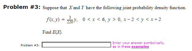 Solved Problem \#3: Suppose that X and Y have the following | Chegg.com