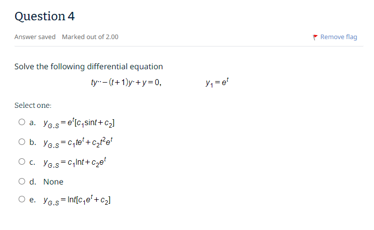 Solved Solve the following differential equation \\[ t | Chegg.com