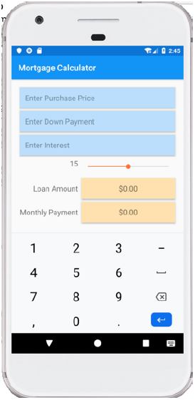 Solved 3.6 (Mortgage Calculator App) Create a mortgage | Chegg.com