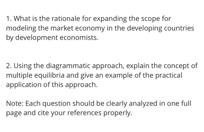 Solved 1. What is the rationale for expanding the scope for | Chegg.com
