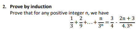 Solved 2. Prove by induction Prove that for any positive | Chegg.com