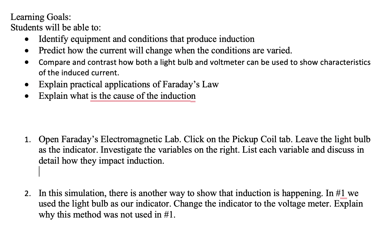 Learning Goals: Students will be able to: - Identify | Chegg.com