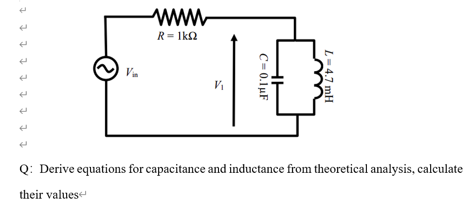 Derive equations for capacitance and inductanceQ: | Chegg.com