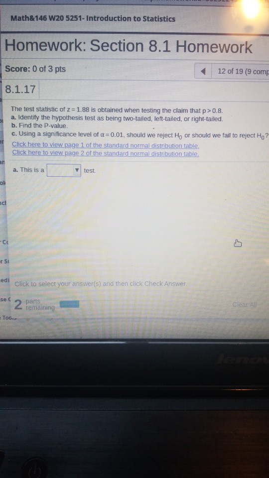 Solved Math&146 W20 5251- Introduction to Statistics | Chegg.com
