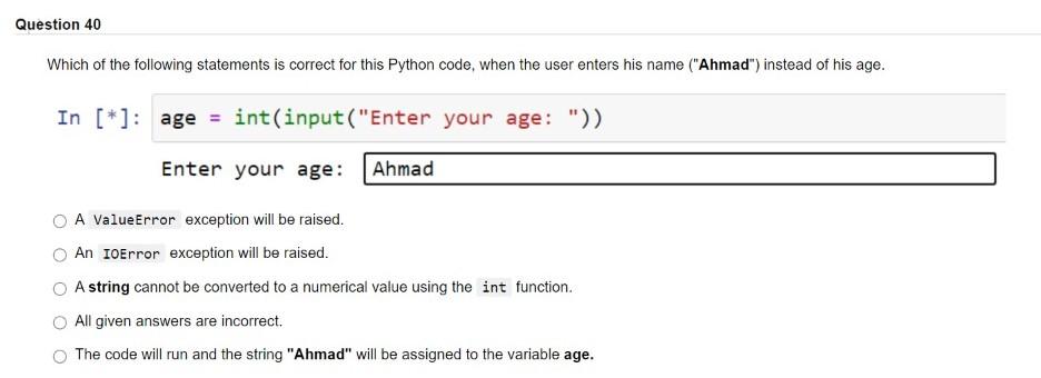 Solved Question 37 What is the output of the following | Chegg.com