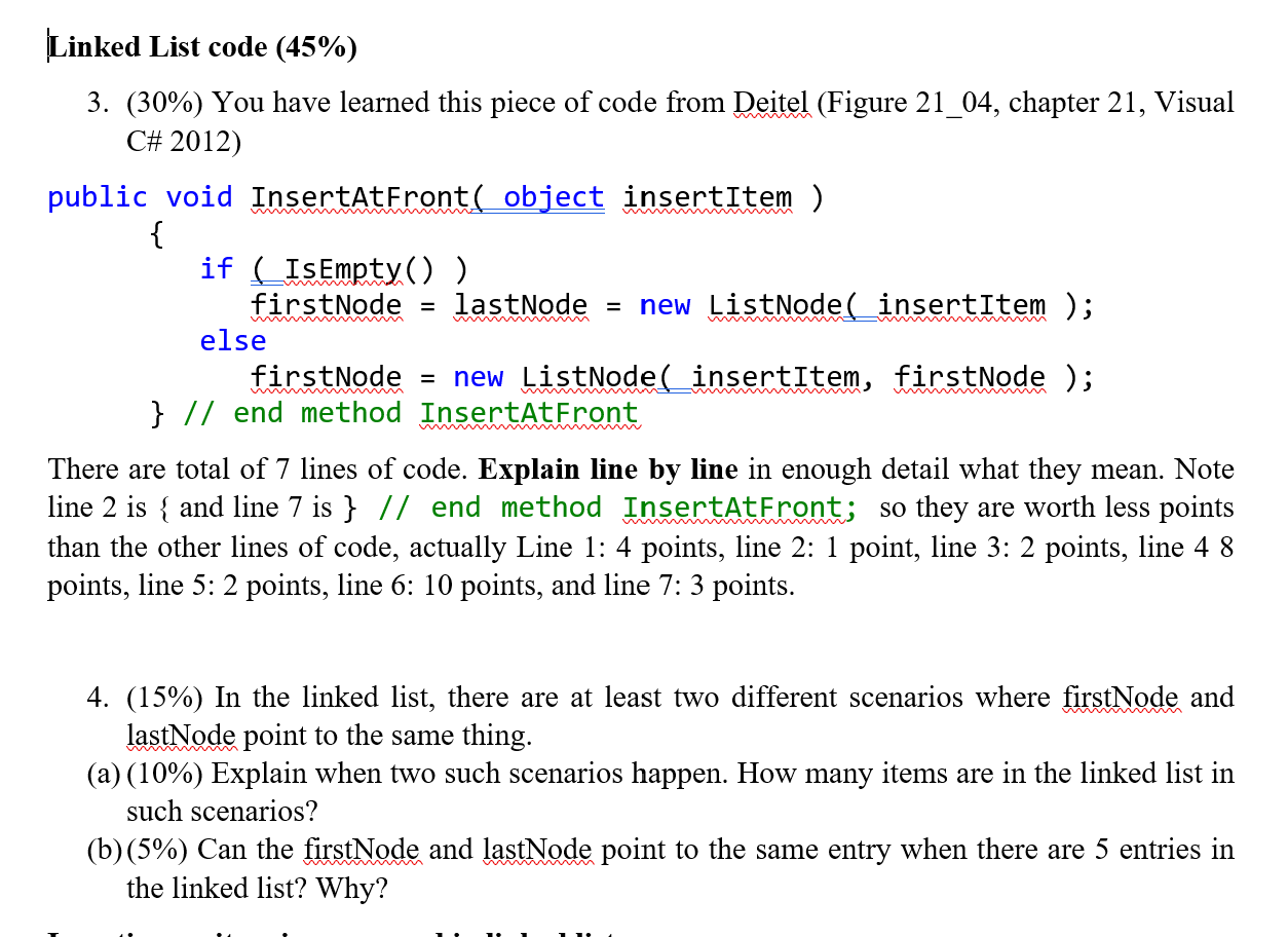 // Fig. 21.4: LinkedListLibrary.cs 1 // ListNode, | Chegg.com