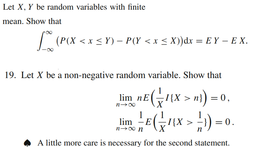 Let X,Y be random variables with finite mean. Show | Chegg.com