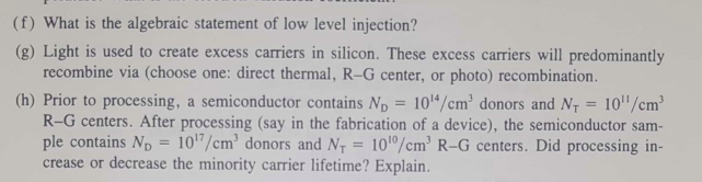 Solved (f) What is the algebraic statement of low level | Chegg.com
