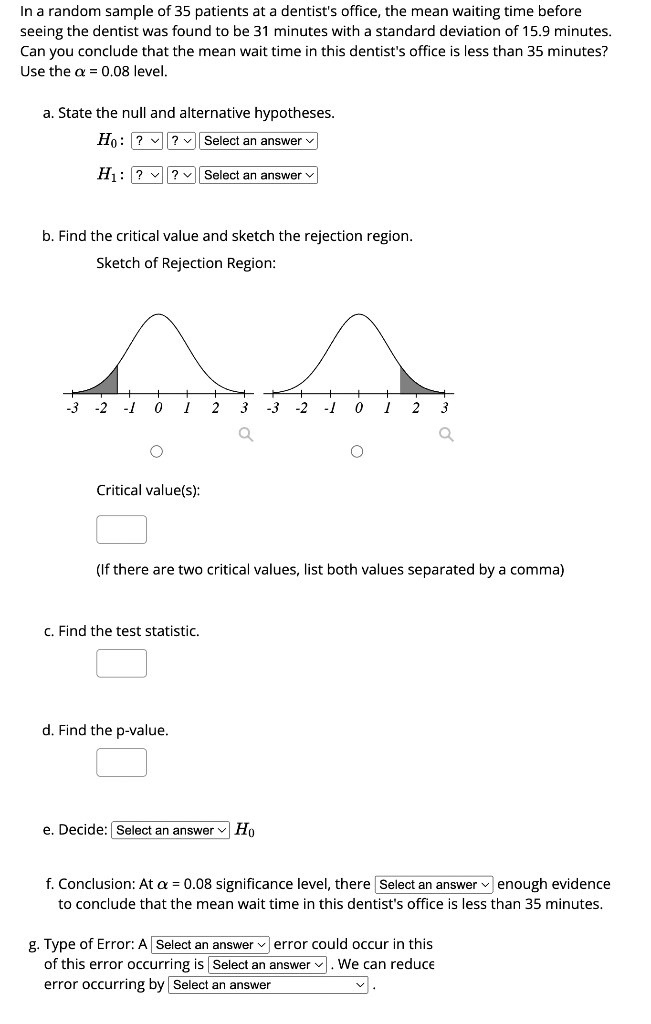 Solved In a random sample of 35 patients at a dentist's | Chegg.com