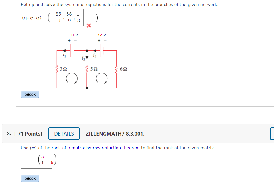 Solved Set up and solve the system of equations for the | Chegg.com