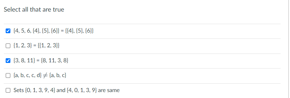 Solved Select all that are true | Chegg.com