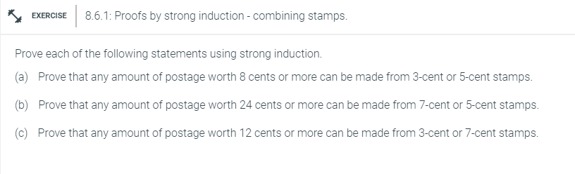 Solved Prove each of the following statements using strong | Chegg.com