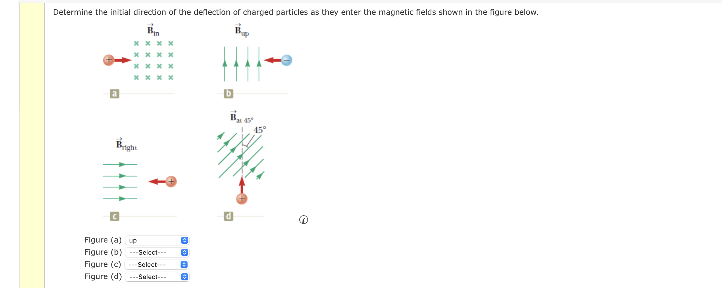 Solved Determine the initial direction of the deflection of | Chegg.com