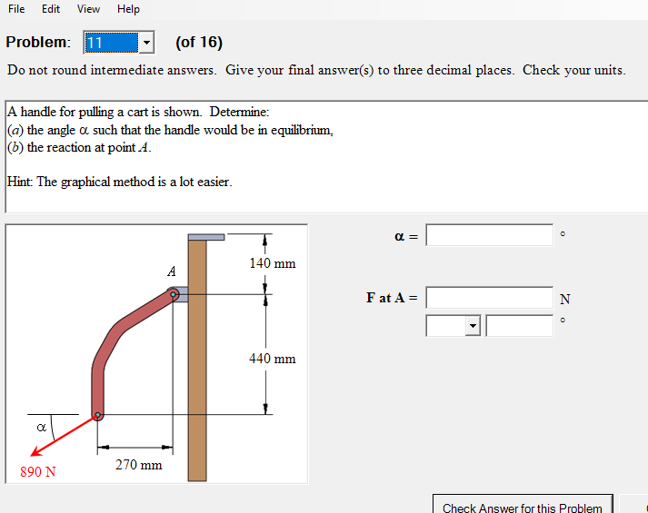 Solved File Edit View Help Problem: 11 (of 16) Do not round | Chegg.com