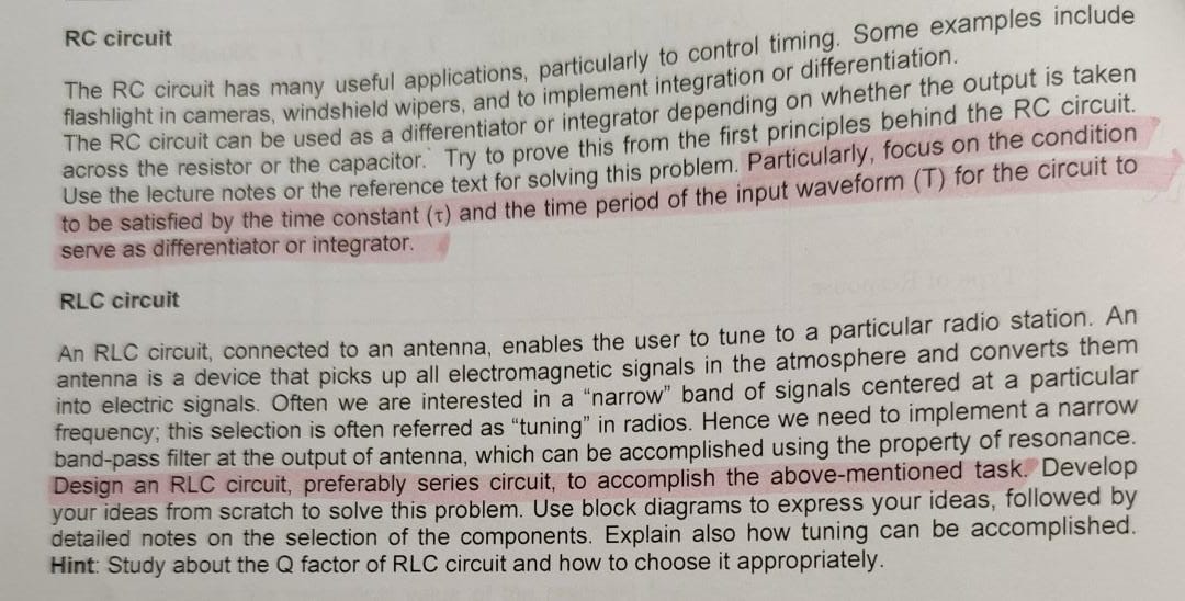 Solved RC circuit The RC circuit has many useful | Chegg.com