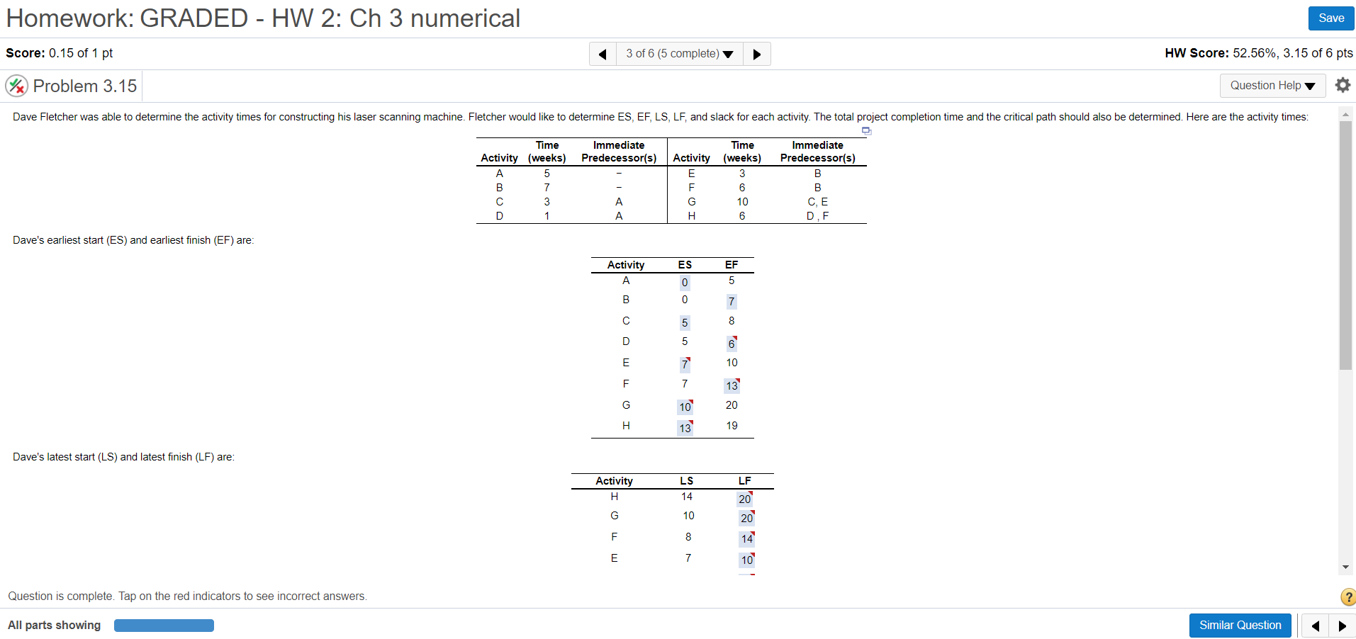 Solved Homework Graded Hw 2 Ch 3 Numerical Save Score