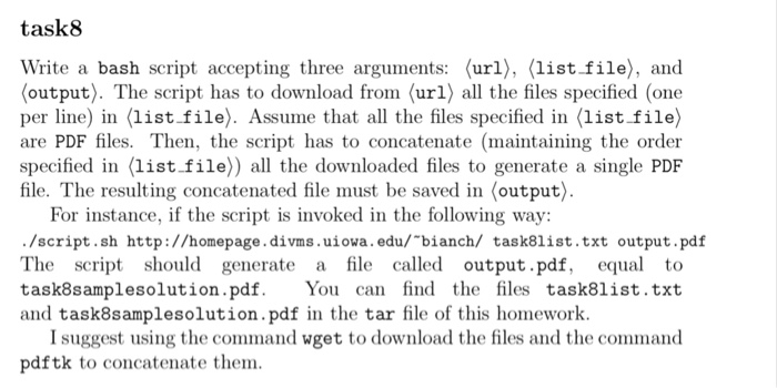 Solved Task8 Write A Bash Script Accepting Three Arguments 