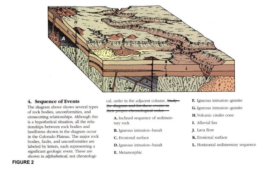 Solved Identify the 3 oldest and 5 youngest features in | Chegg.com