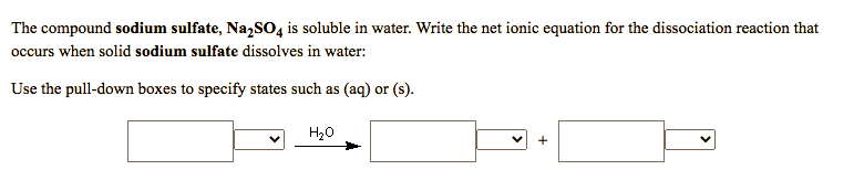Solved The compound sodium sulfate, Na2SO4 is soluble in | Chegg.com