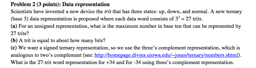 Solved Problem 2 (3 points): Data representation Scientists | Chegg.com