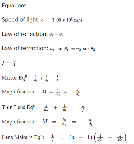 Solved Determine the image location for an object placed 10 | Chegg.com