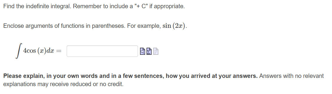 Solved Find the indefinite integral. Remember to include a | Chegg.com