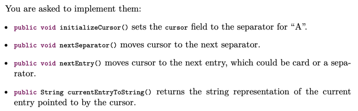 This assignment consists in implementing a Rolodex. A | Chegg.com