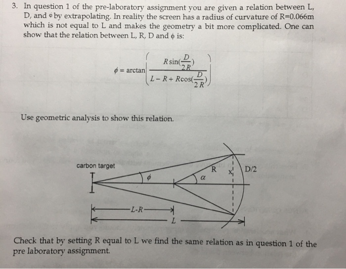 Solved 3. In question 1 of the pre-laboratory assignment you | Chegg.com