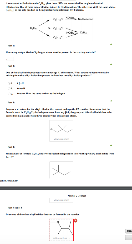 Solved compound with the formula Cgives three different | Chegg.com