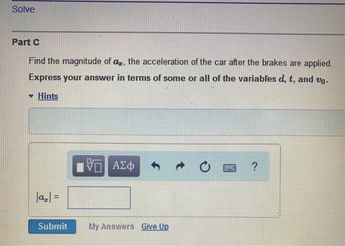 Solved Solve Part C Find the magnitude of az, the | Chegg.com Solved Solve Part C Find the magnitude of az, the | Chegg.com