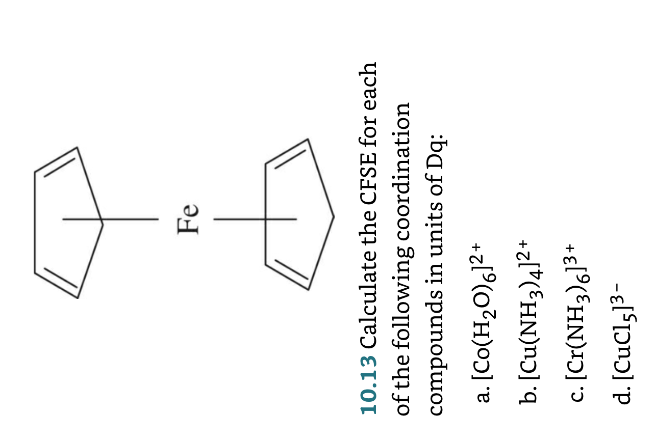 Solved 10.12 Sketch the expected crystal field splitting | Chegg.com