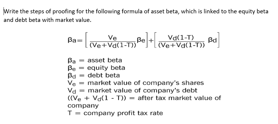 Write the steps of proofing for the following formula | Chegg.com