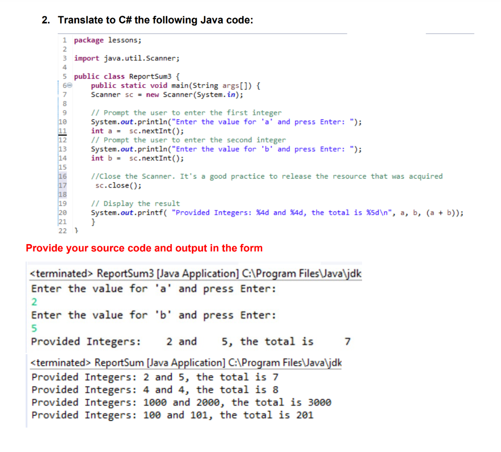 Solved Examine the Java code provided in the following three | Chegg.com