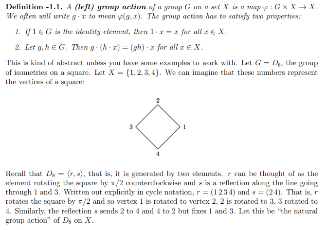 Solved Exercise 2. Show that conjugation is a group action | Chegg.com