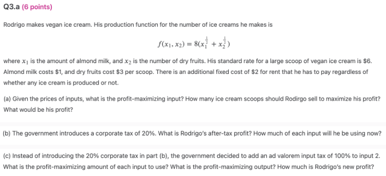 Solved Q3.a (6 ﻿points) ﻿please provide an explanation for | Chegg.com