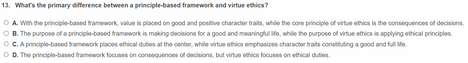 Solved 13. What's the primary difference between a | Chegg.com