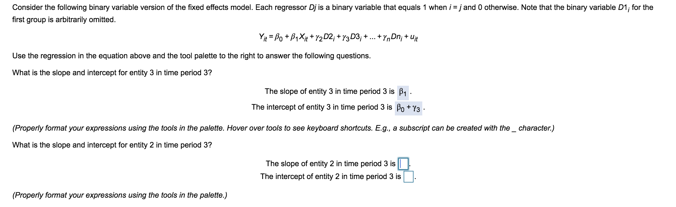Consider the following binary variable version of the | Chegg.com